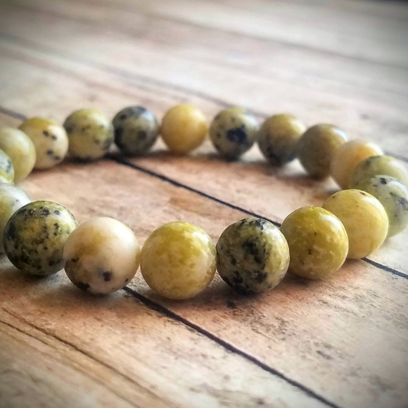 Jewelry | Yellow Turquoise 8mm Gemstone Bracelet | Poshmark